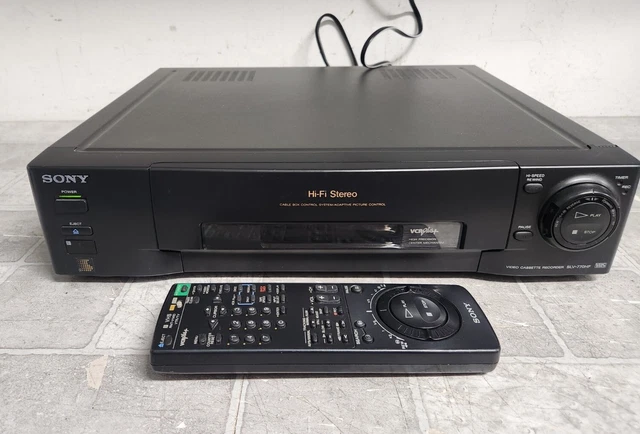 REPRODUCTOR DE VHS VCR Sony SLV-770HF con control remoto EUR 56,13 ...
