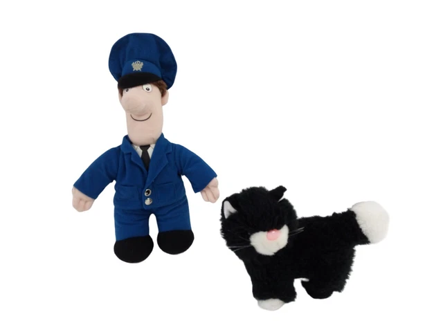 VINTAGE 13& POSTMAN Pat And Jess The Cat Soft Plush Children's Teddy ...
