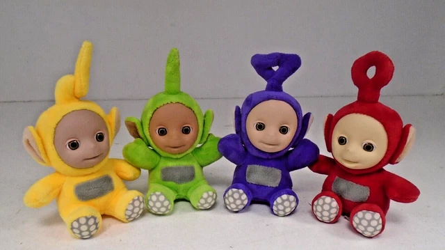 TELETUBBIES COMPLETE SET Of 4 Soft Toy Plush DHX Figures Play ...
