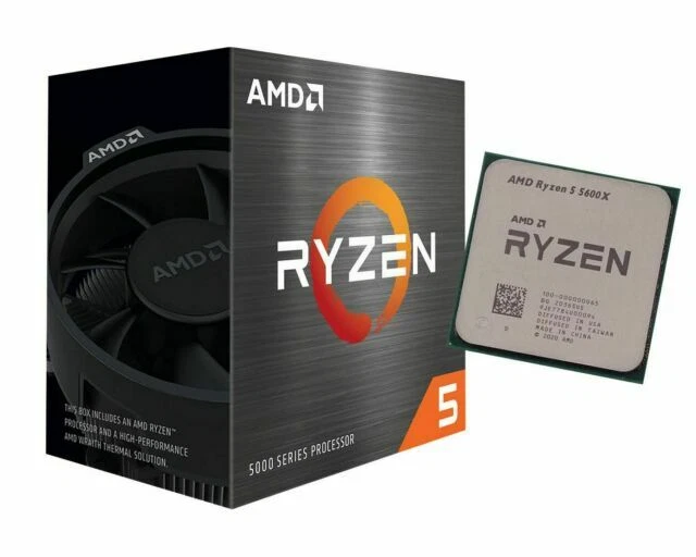 AMD RYZEN 5 5600X Desktop Processor (4.6GHz, 6 Cores, Socket AM4) Box ...