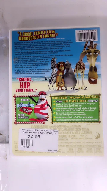 MADAGASCAR (DVD, 2005, Full Frame) $2.99 - PicClick CA