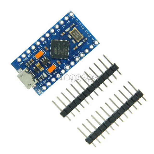 SCHEDA COMPATTA ATMEGA32U4 Micro Pro Arduino 5V USB compatibile Mini ...