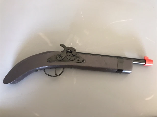 VINTAGE FLINTLOCK PISTOL Cap Gun Wood Toy Parris Savannah TN 1685 14” £ ...