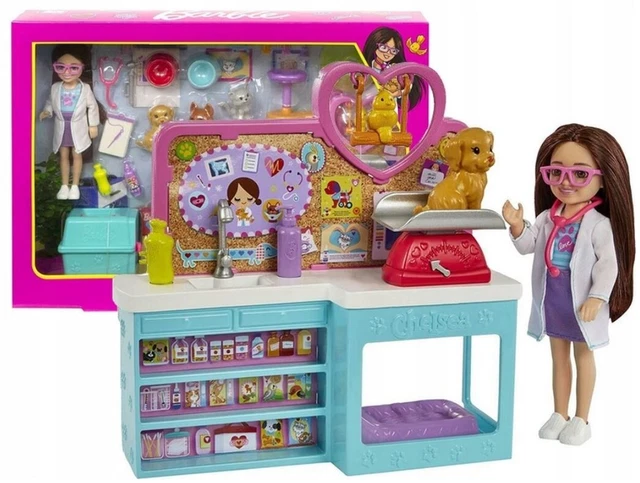 BARBIE CHELSEA VET DOLL set with a dog HGT12 Mattel £52.06 - PicClick UK