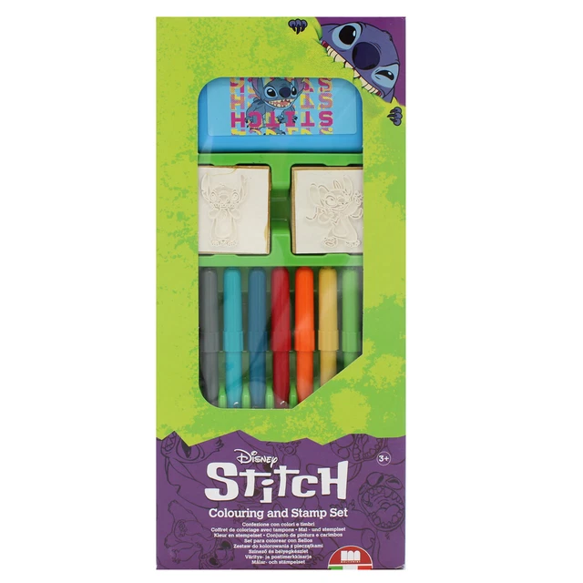 DISNEY STITCH COLOURING and Stamp Set £12.99 - PicClick UK