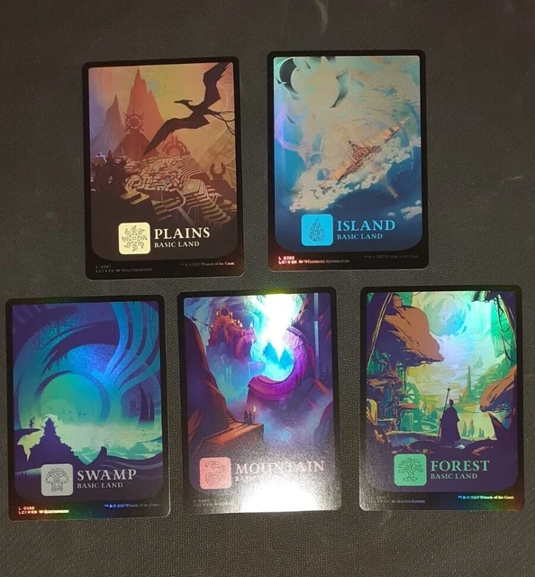5X MAGIC MTG FOIL Full Art Land SET The Lost Caverns of Ixalan / LCI ...