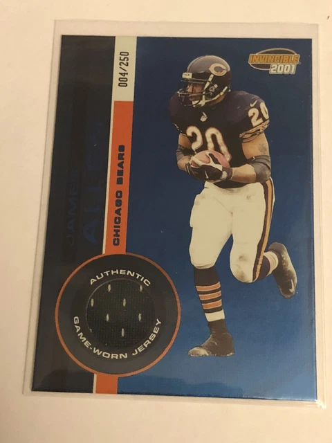 MAILLOT BLEU INVINCIBLE James Allen Chicago Bears 2001 Pacific #39 #004 ...