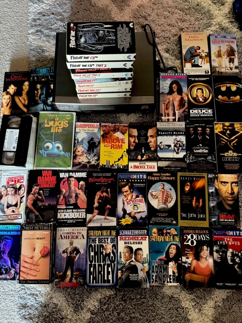 VHS MOVIE TAPES With VHS Player £155.82 - PicClick UK