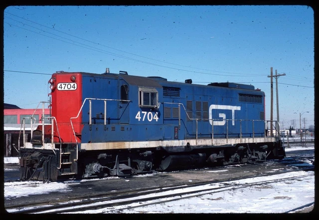 ORIGINAL RAIL SLIDE - GTW Grand Trunk Western 4704 Detroit MI 2-1986 £4.78 - PicClick UK
