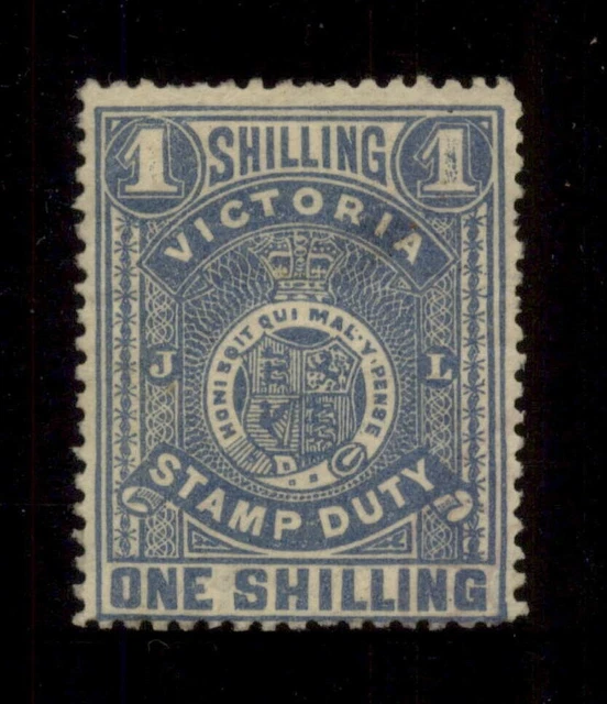 1879-84 VICTORIA AUSTRALIA 1/- (One Shilling) Revenue Stamp Duty. Mint ...