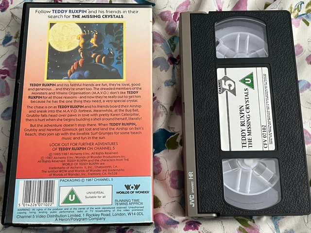 TEDDY RUXPIN: THE Missing Crystals VHS 1987. Rare Vintage Childrens Video £14.99 - PicClick UK