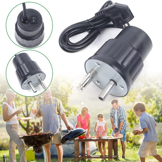 ELEKTRO ROTATOR GRILLMOTOR BBQ Grillspießmotor Spieß Rotisserie ...