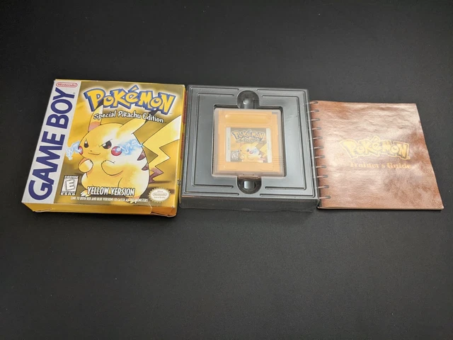 POKEMON YELLOW VERSION Special Pikachu Edition Gameboy EXMT+ COMPLETE n ...