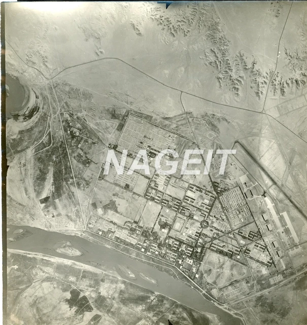 WW2 RAF LARGE Original Aerial Photo Raf Habbaniya Iraq C1943 EUR 22,91 ...