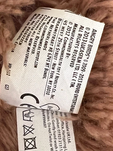 ANGRY BIRDS PLUSH Star Wars Bundle of 3 Including Chewbacca, Leila and ...