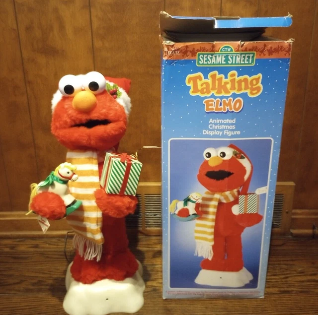 VINTAGE TALKING ELMO Animated Christmas Display - Works - Telco ...