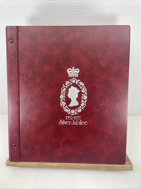 QUEEN ELIZABETH SILVER Jubilee 1952-1977 Commemorative Album Stamp ...