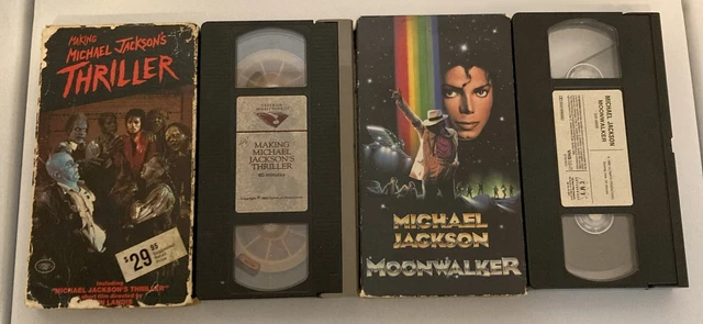 BANDE VHS MICHAEL Jackson Making Of Thriller Vintage + Moonwalker EUR ...