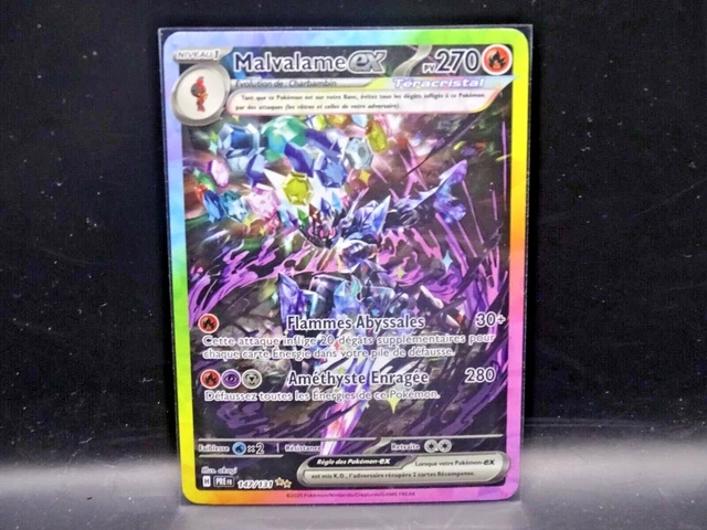 CARTE POKEMON ALTERNATIVE -Malvalame EX 147/131 Évolutions Prismatiques ...