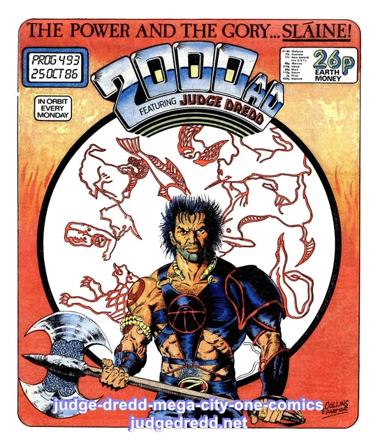 2000AD PROG 493 Judge Dredd Comic Book Issue Very Good to Excellent ...
