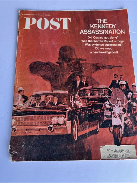 VINTAGE 1967 POST Magazine President John F. Kennedy / The Kennedy ...