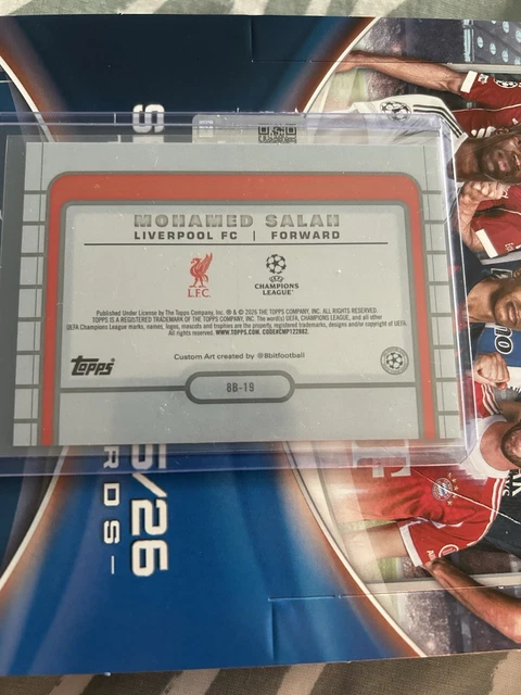 TOPPS FLAGSHIP UCC 2025/26 Mohamed Salah Retro 8-Bit Liverpool 8B-19 £2 ...