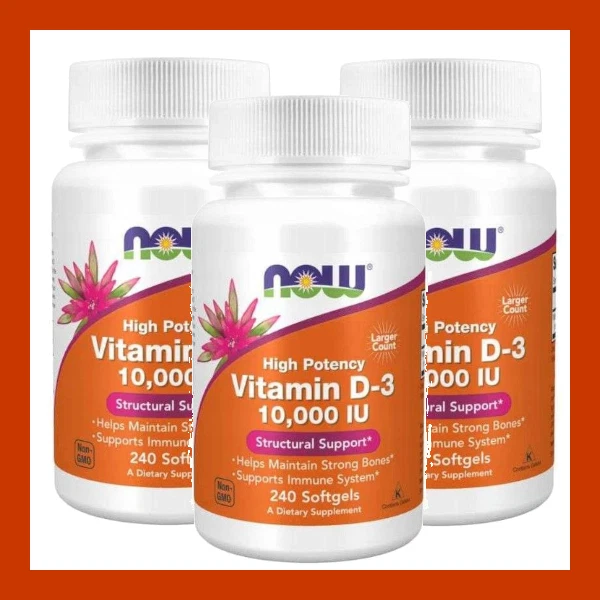 NOW FOODS VITAMIN D3 10,000 IU 240/480 Softgels Capsules 10000 IU, Immunity DHL £42.91 - PicClick UK