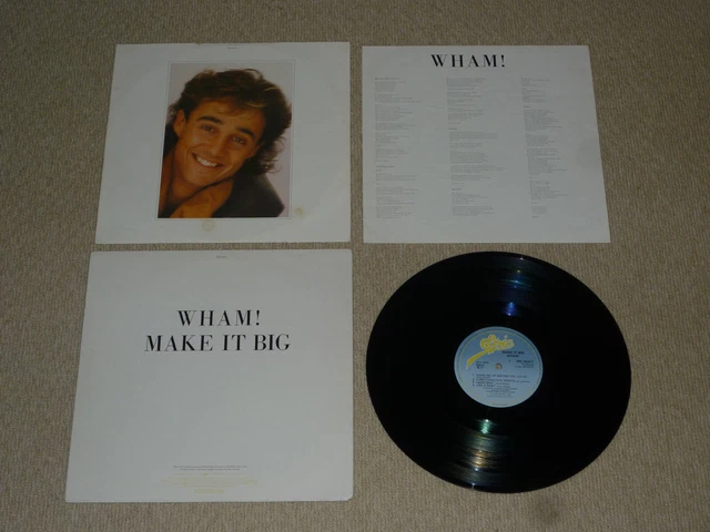 WHAM (GEORGE MICHAEL) MAKE IT BIG VINYL ALBUM RECORD LP 33rpm 1st PRESS ...
