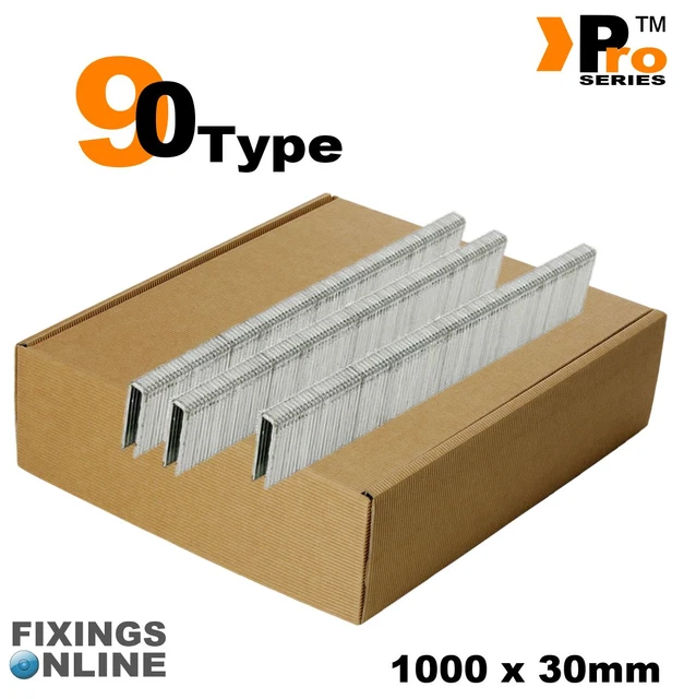 90 TYPE STAPLES 1,000 x 30mm £5.76 - PicClick UK