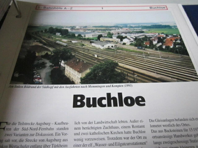 BAHNHOF MIT GLEISPLAN Buchloe Bayern 4S EUR 6,09 - PicClick DE
