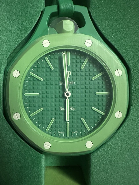 SWATCH X AUDEMARS Piguet Royal Pop Green Eight I Neu und OVP EUR 589,00 ...