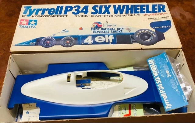 TAMIYA TYRRELL P34 Six Wheeler 1/10 F1 Spare Body Set Unassembled ...