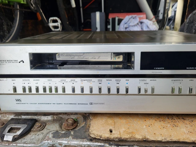 TRÈS RARE MAGNÉTOSCOPE Pathé Marconi la voix de maitre Vke 312v EUR 29 ...