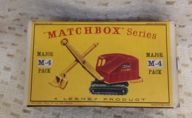 MATCHBOX LESNEY MAJOR Pack M-4 Ruston Bucyrus - original Box (1053) £27 ...