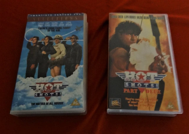 HOT SHOTS AND Hots Shots Part Deux VHS Video Tapes £3.00 - PicClick UK