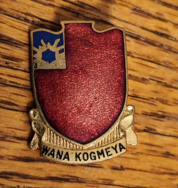 POST WW2 US Army 188th Armored Field Artillery DUI DI Crest Pinback Pin ...