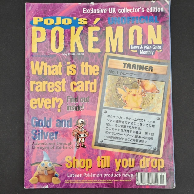 POJO'S UNOFFICIAL POKEMON Magazine May 2000 UK Collectors Edition £15. ...