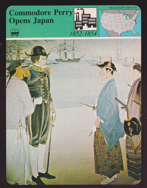 COMMODORE PERRY OPENS JAPAN Matthew Perry Urago Art 1979 STORY OF ...