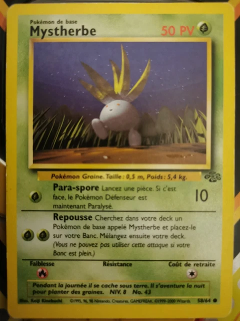 CARTE POKÉMON - Wizard Jungle : Mystherbe 58/64 EUR 0,40 - PicClick FR
