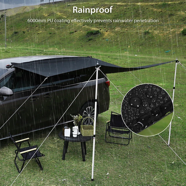 Caravan Garden & Patio Awnings & Canopies WILD EARTH Medium Grey ...