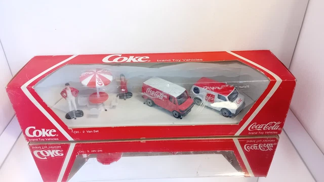 EDOCAR COCA COLA Coke CH2 Van Set Mercedes Benz + Van Near Mint in Box ...