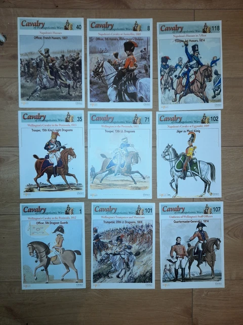 9 X CAVALRY of the Napoleonic Wars Del Prado Osprey Magazine £7.77 ...