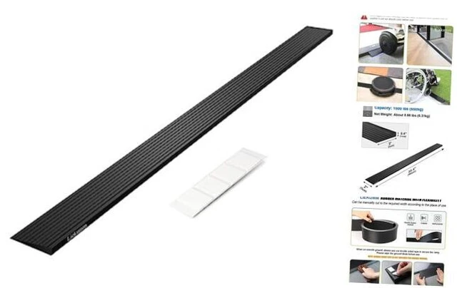 RUBBER THRESHOLD RAMP, 1500 LBS Capacity Threshold Ramp for 0.4" Rise ...