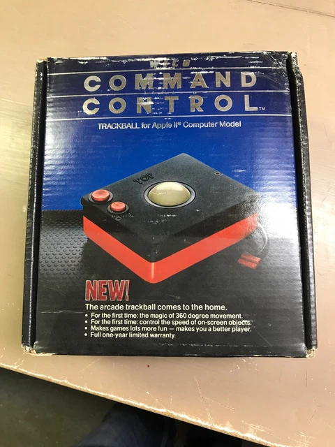 NOS NEW WICO COMMAND CONTROL TRACKBALL APPLE II 72-4521 Cosmetic Box ...