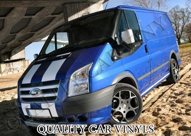 FORD TRANSIT MK6 Mk7 Viper Bonnet Stripes Graphics Decals PRE CUT £18. ...