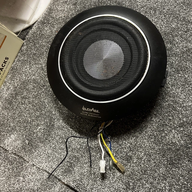 IN PHASE USW-10 Ultra Compact Active 6.5” Subwoofer Car Sub Woofer ...