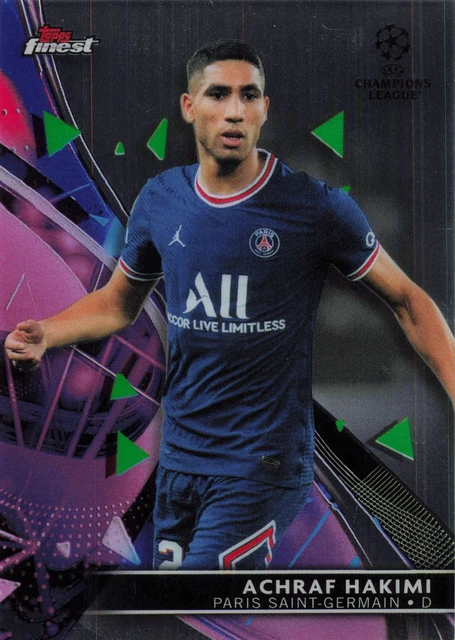 ACHRAF HAKIMI - Psg - #80 - Base - Topps Finest UEFA 2021/22 EUR 2,89 ...