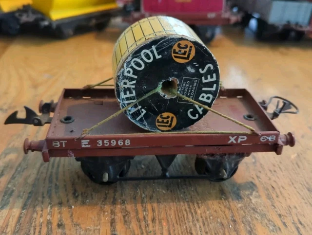 VINTAGE HORNBY RAILWAY TRAIN LIVERPOOL CABLES E 35968 MECCANO O GAUGE ...