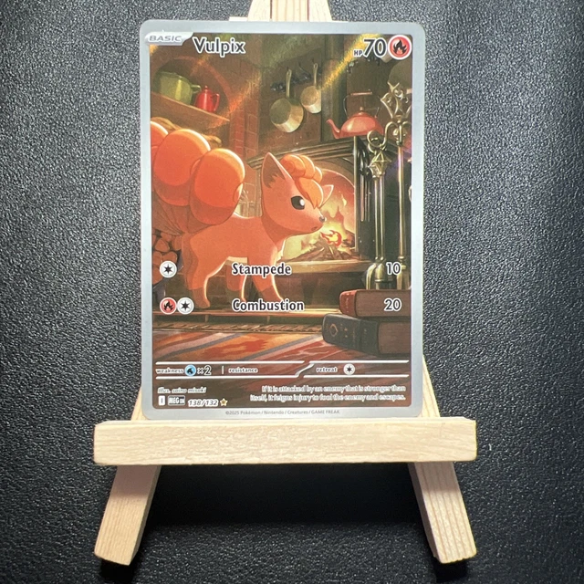 POKÉMON TCG MEGA Evolution Vulpix 138/132 Illustration Rare Card ...