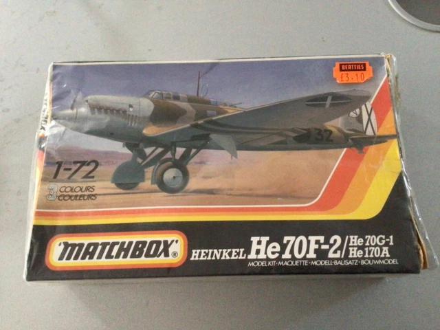 MATCHBOX HEINKEL HE 70 F-2 Blitz 1:72 Model Aircraft Kit PK-132 SEALED ...